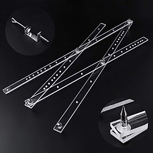 Sara-u 50cm Scale Excellent Folding Ruler Artist Pantograph Copy Rluers Draw Enlarger Reducer Tool for Office School Drawing Supplies