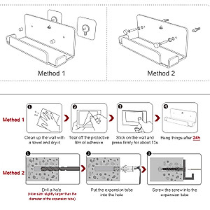TXEsign Floating Wall Mount for Nintendo Switch, Black, 7.12"L x 3"W x 2.5"H