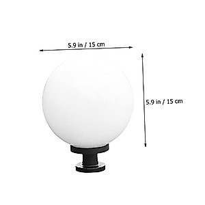 SECFOU Fence Lights Replacement Globe for Light Fixture Deck Lighting Acrylic Light Cover Deck Post Lights Globe Light Cover Exterior lamp Post Fixture Exterior Light Electric Plastic