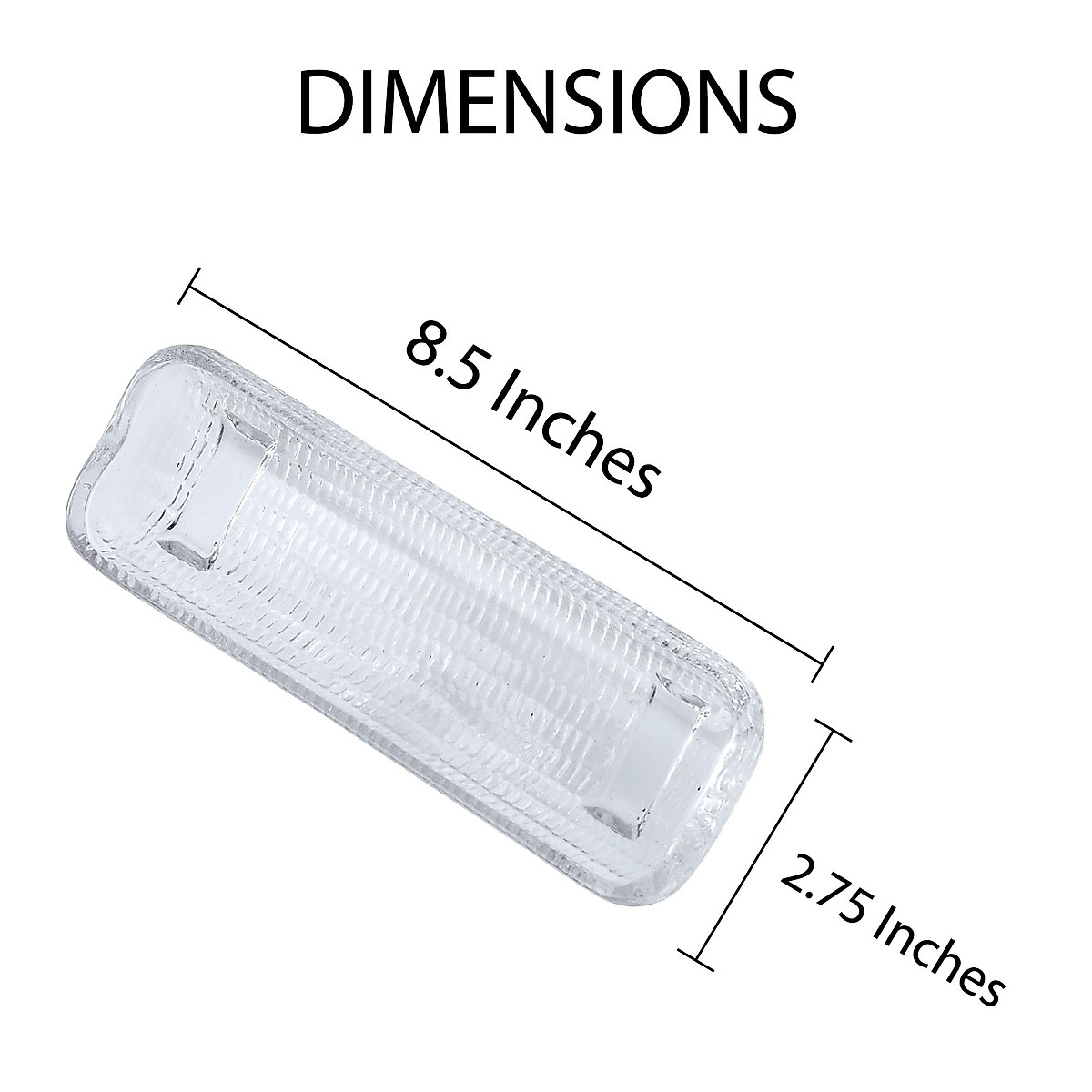 HIC Harold Import Co. HIC Corn Dishes, Glass, Set of 4, 8.5-Inches Clear