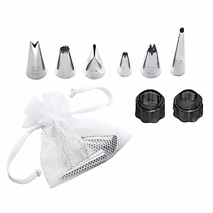 Wilton Dessert Decorator Pro - Easy to Use One Handed Plunger Smoothly Pushes Icing to Decorate Baked Treats or Appetizers Like Deviled Eggs, 10-Piece