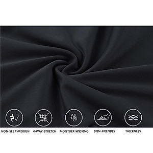 CADMUS 3 Pack High Waisted Shorts for Women 8" Workout Biker Shorts w Two Side Pockets,3044,Pack of 3,Black,Black,Black,XX-Large