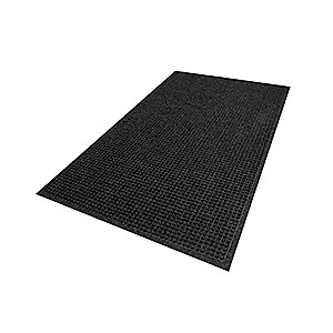 WaterHog Fashion Mat | Commercial-Grade Entrance Mat with Fabric Border – Indoor/Outdoor, Quick Drying, Stain Resistant Door Mat (Charcoal, 3' x 5')