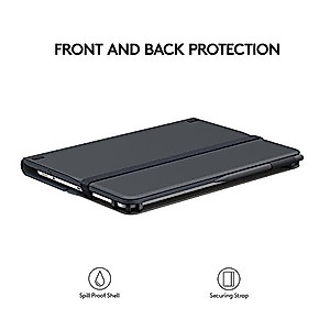 Logitech Universal Folio with Integrated Bluetooth 3.0 Keyboard for 9-10" Apple, Android, Windows Tablets