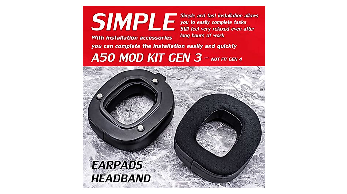 A50 GEN 3 MOD KIT Cooling Gel Ear Pads for Astro A50 GEN 3 Headset I ...