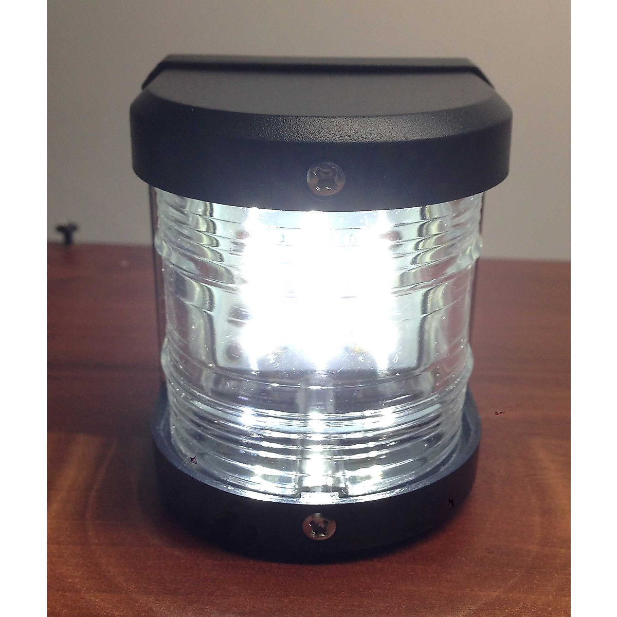 Pactrade Marine Boat Pontoon LED Navigation Light Black ABS Plastic Housing Boats Up to 12M Waterproof IP:66 Surface Mount 2NM (Masthead)