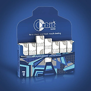 ORBIT Peppermint Sugarfree Gum, 14 Count Pack of 3