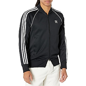 adidas Originals mens Adicolor Classics Primeblue SST Track Jacket Black/White X-Large