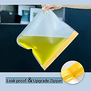 NIKUY Reusable Food Storage Bags- 12 Pack BPA Free Flat Freezer Bags (2 Reusable Gallon Bags & 5 Leakproof Reusable Sandwich Bags & 5 Small Kids Snack Bags) for Meat Veggies Fruit