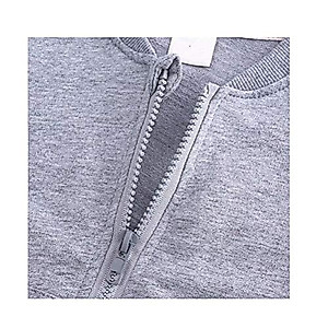 Baby Boy Girl Hoodie Tracksuit Zipper Jacket Outfits Set Gray