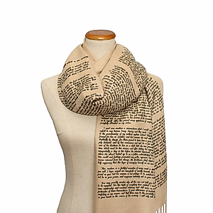 Universal Zone Darcy's Letter to Elizabeth from Pride and Prejudice by Jane Austen Shawl Scarf Wrap