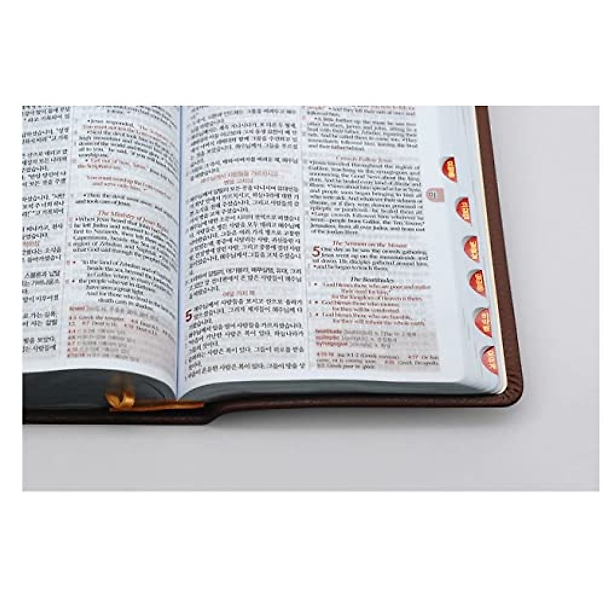 아가페 쉬운 한영성경 NLT (네이비/중/단본/색인/무지퍼) Easy Korean English NLT Bible Navy Middle Size Index Non-Zipper