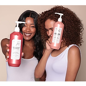 ORLANDO PITA PLAY Salon Size Smoothing Pearl Foam Shampoo & Silk Slip Conditioner Set, Maintains Moisture & Enhances Softness, 27 Fl Oz Each