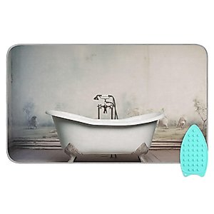 GOODOLD Bathtub Ironing Mat Portable Travel Ironing Pad for Washer,Dryer,Table Top, Iron Board Alternative Cover, Large Heat Resistant Ironing Blanket
