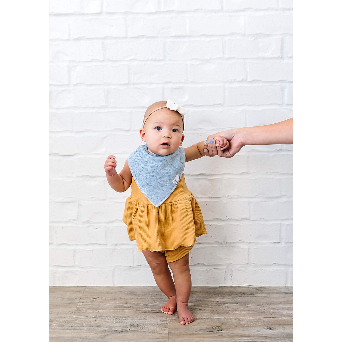 Copper Pearl Baby Bandana Drool Bibs for Drooling and Teething 4 Pack Gift Set “Lennon