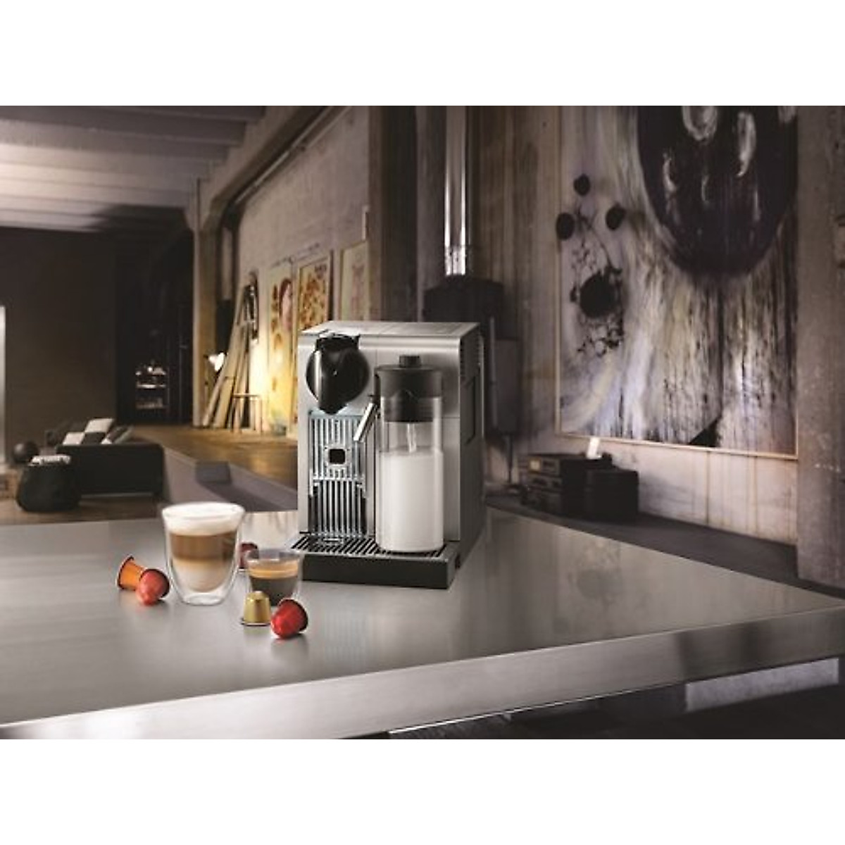 Nespresso Lattissima Pro Espresso Machine by De'Longhi with Milk Frother, Silver
