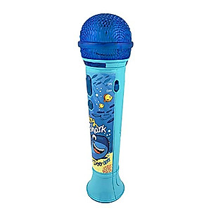 Baby Shark Singalong Microphone for Kids, Toy Microphone with Built-in Music and Flashing Lights, Baby Shark Toy For Kids Aged 3 and Up