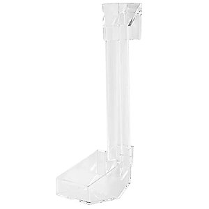 Shrimp Feeder Tube and Plate, Clear Acrylic Shrimp Feeding Dish with Long Tube Acrylic Fish Feeder Tray Container Bowl