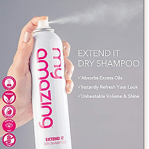 My Amazing Extend It Dry Shampoo for Women and Men to Refresh Hair, 7 oz. - Professional, Natural Dry Shampoos to Add Volume and Shine with Black Currant and Peony Fragrance - Premium No-Rinse Shampoo
