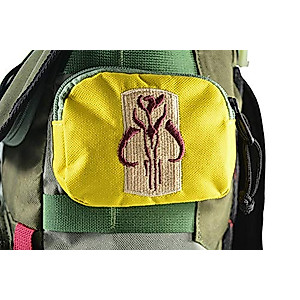 HAMIQI Star Wars Boba Fetterman Armor Backpack Student Schoolbag Travel Backpack PC Tablet Laptop Backpack