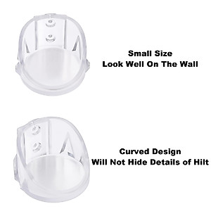 LEKUSHA Clear Lightsaber Wall Mount Display Stand Light Saber Holder Compatible for Any Lightsaber, Pack of 1