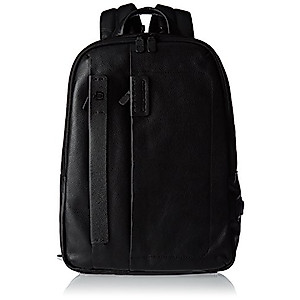 PIQUADRO Unisex Adult Backpack, Black, 11x40x31 cm (W x H x L)