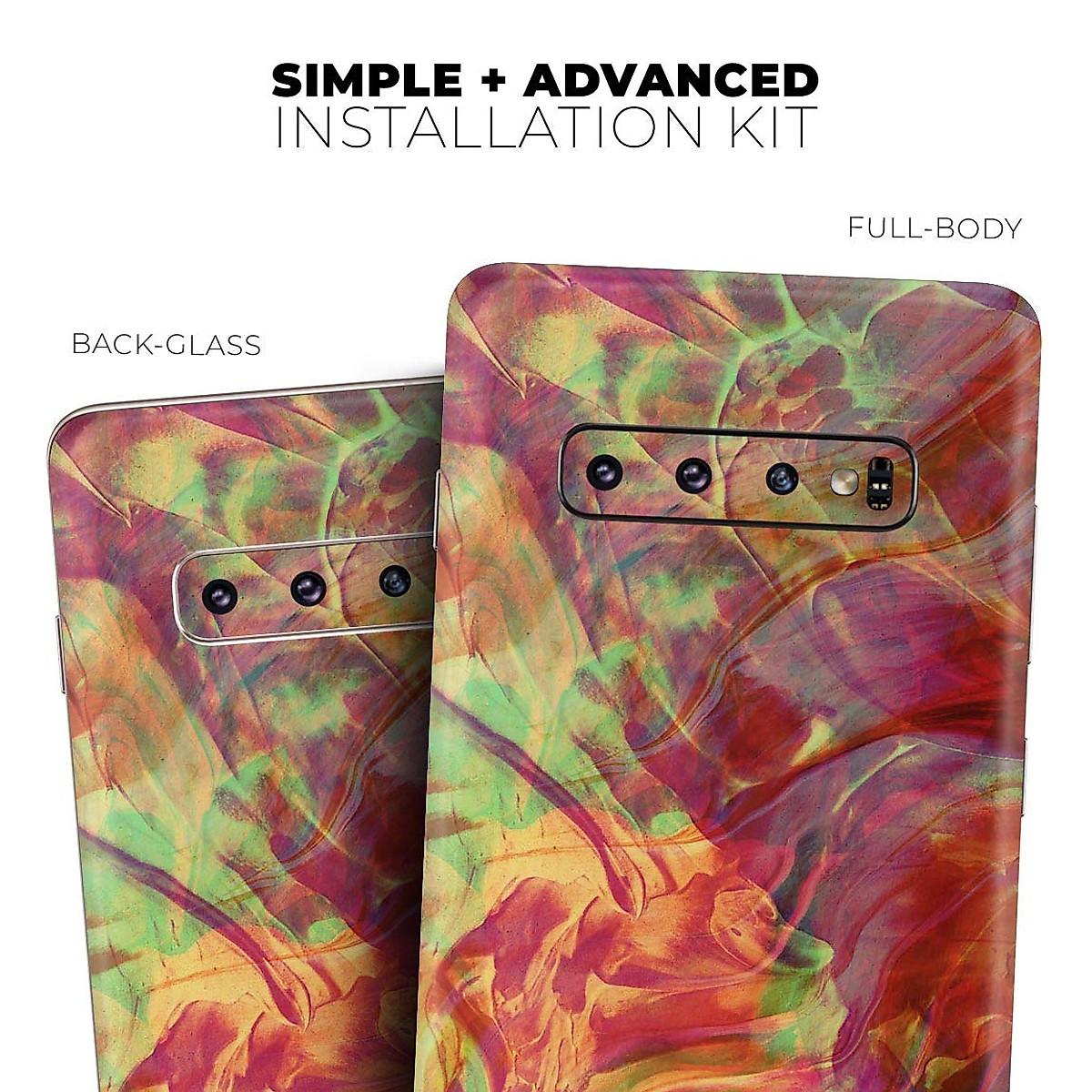 DesignSkinz Liquid Abstract Paint Remix V74 Protective Vinyl Decal Wrap Skin Cover Compatible with The Samsung Galaxy S20 (Screen Trim & Back Glass Skin)