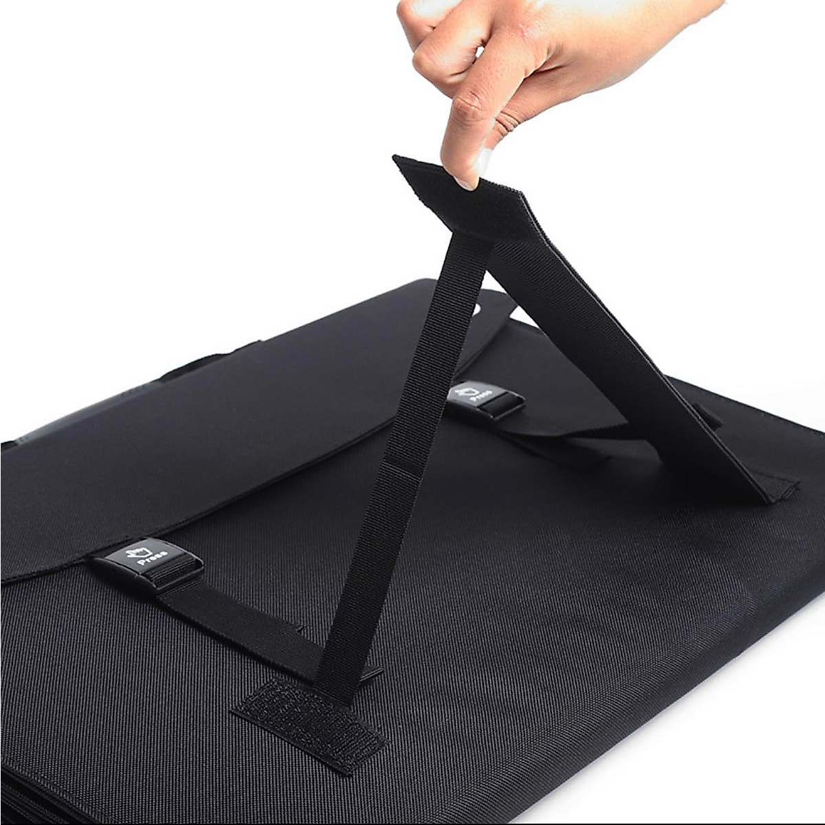 DIYZYBLA 120W Portable 18V Solar Panels with Adjustable Kickstands, Foldable, Waterproof IP65 for RV, Outdoor, Camping, Tablets