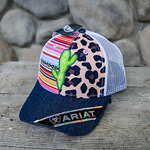 ARIAT Ladies Leopard/Serape Cactus Cap Multi