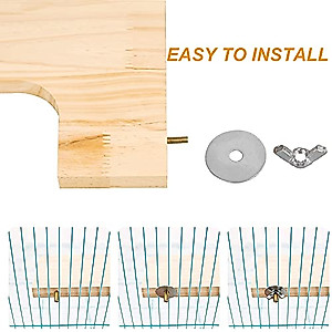 SIVEIS Hamster Natural Wooden Platform, L-Shaped Pedal Wooden Platform Pet Toy, 3 Pieces of Wooden Round Hamster Station Board and 1 Piece Stairs, Chinchilla Parrots Bird Cage Accessories