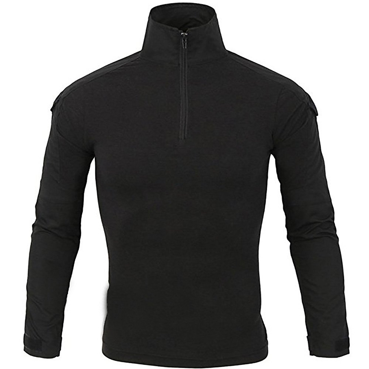 HARGLESMAN Military BDU Uniform Camo Airsoft Paintball Shirt and Pants Tactical Combat Practical Training Suit Work Shooting Hiking Fishing Hunting Outdoor Black L