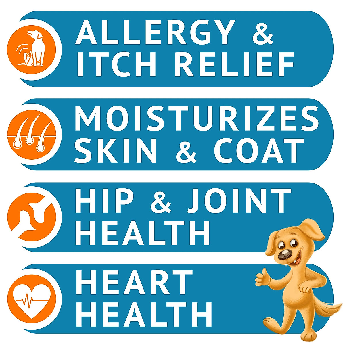 Omega 3 + No Poo Dogs Bundle - Skin&Coat + Coprophagia Treatment - EPA&DHA Fatty Acids + Probiotics & Digestive Enzymes - Heart, Hip& Joint Support + Boosts Gut Health - 300 Chews - Made in USA