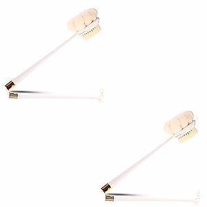 Healeved 2pcs Long Handle Bath Brush Scrub Sponges Brush Cleaner Body Wash Sponge Shower Loofah Scrubber Back Scrubber Bath Mesh Sponge Dual-Sided Bath Brush Shower Brush Back Scrubbers One