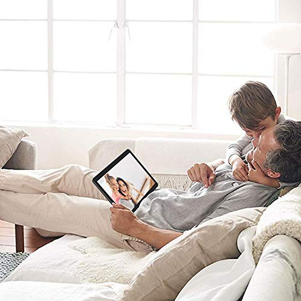 LECTRUS Tablet 10 inch Android 9.0 (GMS Certified), 32GB Storage, Quad Core Processor, 3G Tablet PC with Dual Sim Card Slots and Cameras, IPS HD Touchscreen, WiFi, Bluetooth, GPS, YouTube, Netflix