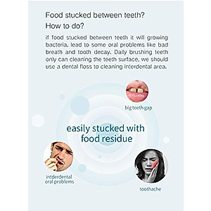 Flossers,Dental Floss,Floss Picks,Dental Floss Picks,YIMART 200pcs Dental Floss Flosser Picks Toothpicks Teeth Stick Tooth Cleaning Interdental Brush Dental Floss Pick Oral Hygiene Care (200 Count)