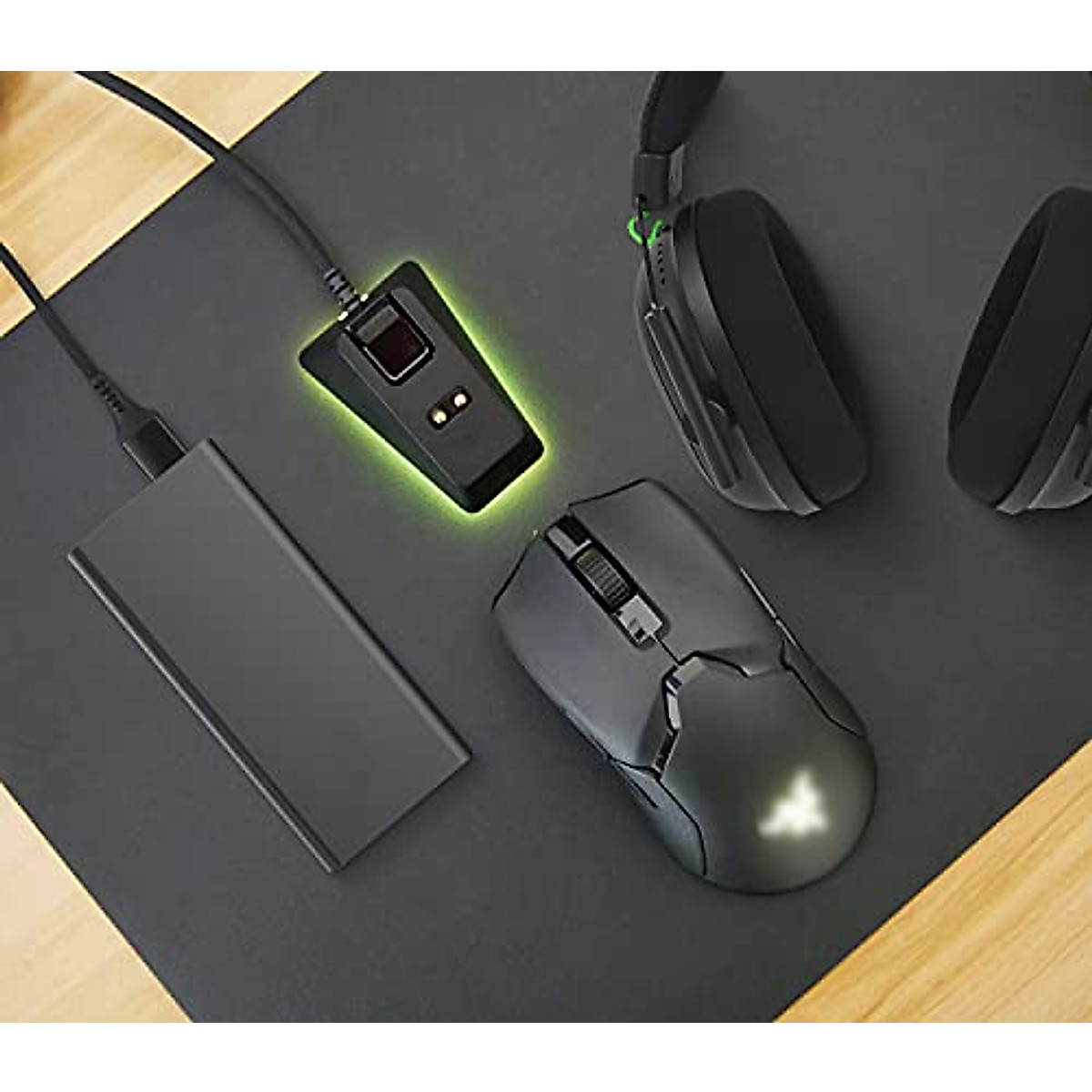 Braided USB Fast Charger Cord Fits for Razer Viper Ultimate/Naga Pro 20000 DPI/DeathAdder V2 pro/Razer Basilisk Gaming Mice,4.9Ft Charging Cord for Razer Wireless Gaming Mouse Charging Dock