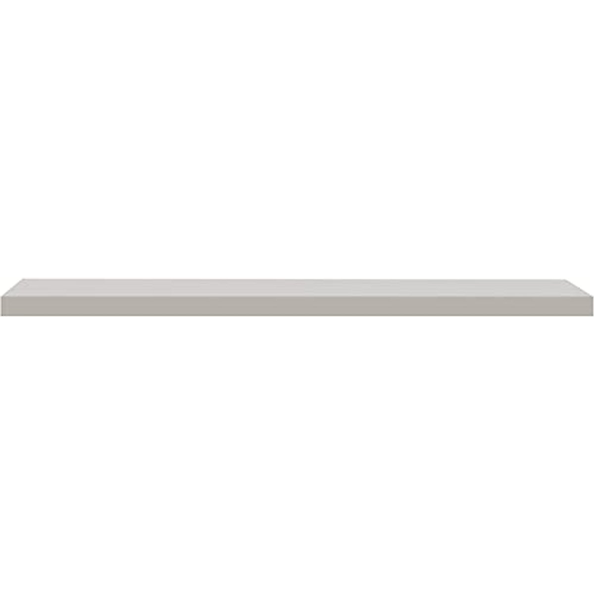 InPlace 48 in W x 7.75 in D x 1.25 in H Grey Floating Shelf Slimline
