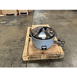 Commercial rice cooker 30 Cups Uncooked Rice Large Capacity, keep warm mode, NSF certified for restaurant, 110V, nonstick inner pot White xh-219