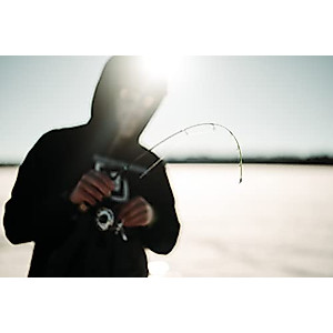 13 FISHING - Tickle Stick - Ice Fishing Rod - Gen 3 - 38" L (Light) - Hole Hopper Rod - 1/16-1/8oz - PC2 Flat-Tip Blank - TS3-38L Black