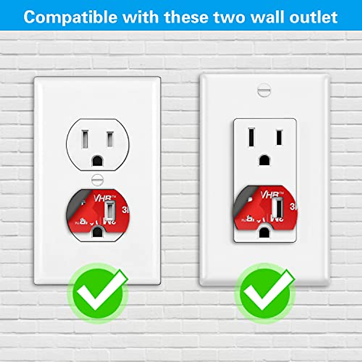 Sticky Adhesive for Loose Power Outlet/Wall Socket, 6Pcs Double Sided Sticker Compatible with 3rd / 4th Gen Wall Mount WiFi Home-Pod Mini Stand, 3M High-Bond Tape for Power Plug, Extender, Adapter