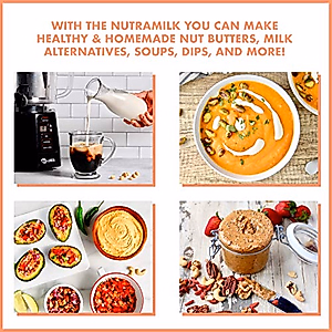 NutraMilk Nut Processor Machine, Nut Milk Maker Machine and Nut Butter Food Processor, Makes Non Dairy, Vegan, Plant Based, Alternative Milk Drinks, Shakes, Smoothies and Homemade Peanut, Almond and Seed Butters