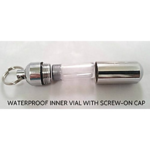 Pasco Specialty Products - Family Assortment of Ten Brushed Silver Cremation URN with Lovely Tube & Instructions - with 10 Velvet Pouches, 10 Ball-Chains & Fill Kit - Made in USA