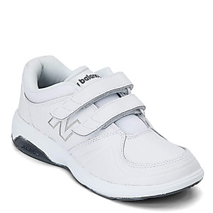 New Balance womens 813 V1 Hook and Loop Walking Shoe, White, 9.5 US