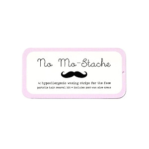 No mo-stache Wax Strips for Lip and Face - Hair Removal Kit - 40 Travel Friendly Individual Use Strips - Vegan - Paraben Free - Safe for All Skin Types - For Women - Shark Tank Product