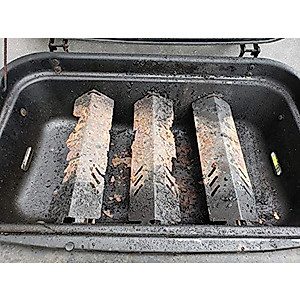 Adviace Grill Replacement Parts for Backyard Grill BY13-101-001-11 BY14-101-001-01 GBC1429W, 3 Pack Heat Plate Shields & Burner Tubes Repair Kit for Uniflame GBC1329WRS-U Grill