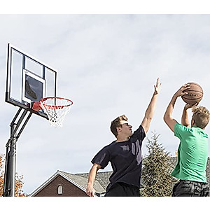 Lifetime 71524 XL Height Adjustable Portable Basketball System, 54 Inch Shatterproof Backboard