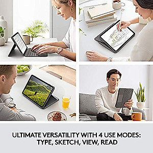 Logitech Folio Touch iPad Keyboard Case with Trackpad and Smart Connector for iPad Pro 11-inch (1st, 2nd, 3rd Generation) – Grey