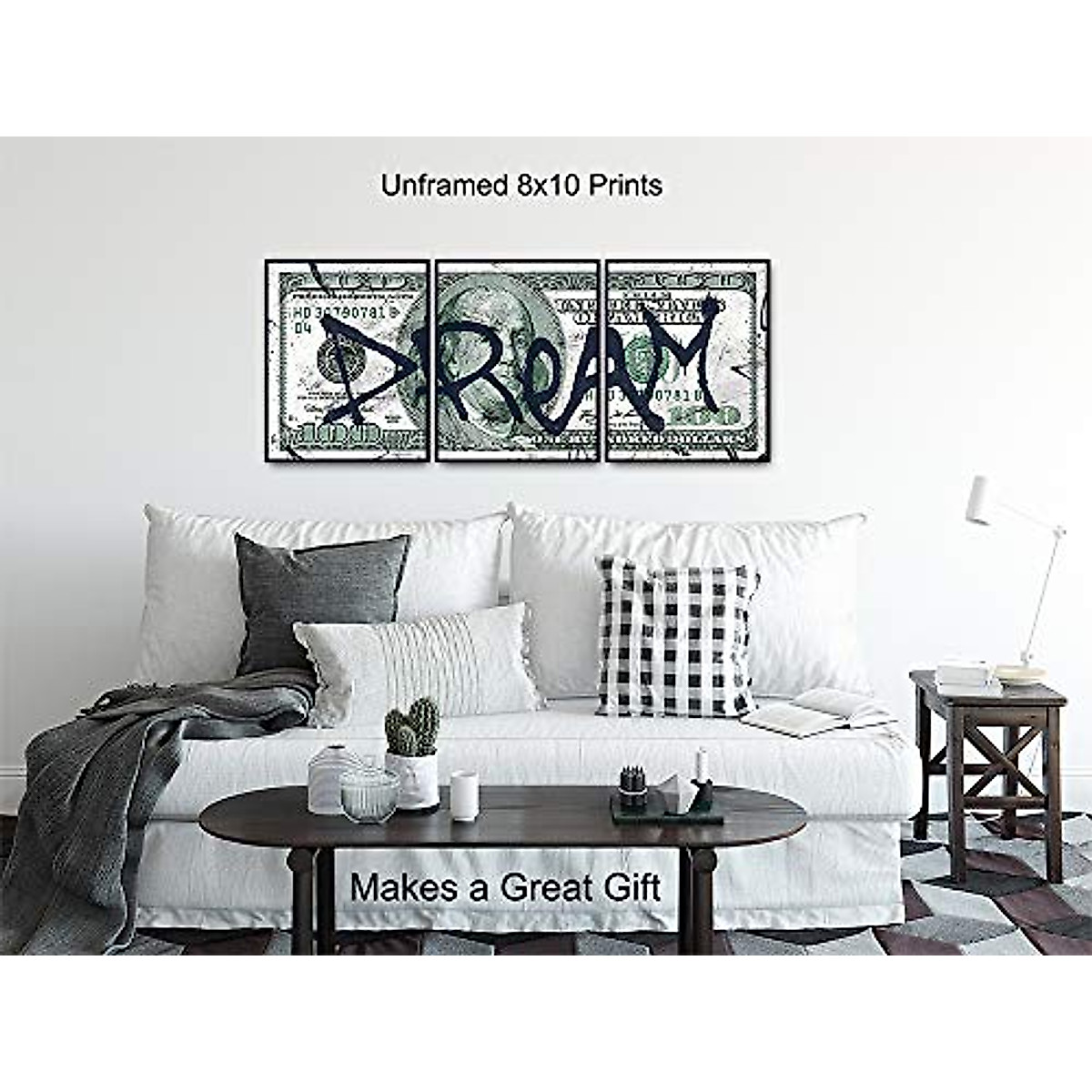 Motivational Wall Art - 8x10 Motivational Posters - Entrepreneur Wall Art - Office Wall Art Decor - Home Office Decor - Motivational Wall Decor - Graffiti Wall Art - Entrepreneur Gifts