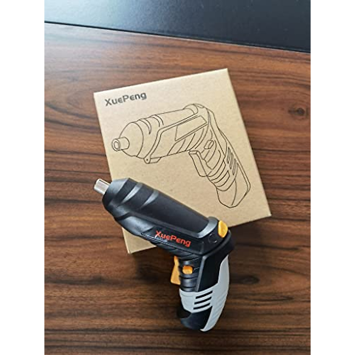 XUEPENG Electric Cordless Screwdriver, 4.2V Rechargeable Screwdriver Set w/Battery Li-ion, Electric Power Screwdriver w/2 Adjustable Positions & LED Lights for DIY Assembly Screw Driving,