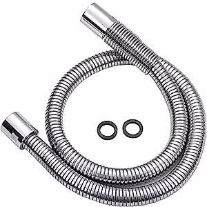 HYAHDEN 38 Inch Flexible Stainless Steel Pre-rinse Sprayer Hose for Commercial Kitchen Sink Faucet, Commercial Faucet Parts Replacement Kit 38”Stainless Steel Sprayer Hose for commercial faucet